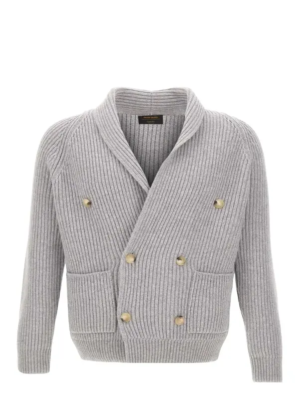 GRAN SASSO Double-breasted Sweater - Gray