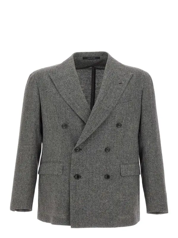 Tagliatore Double-breasted Coat - Black