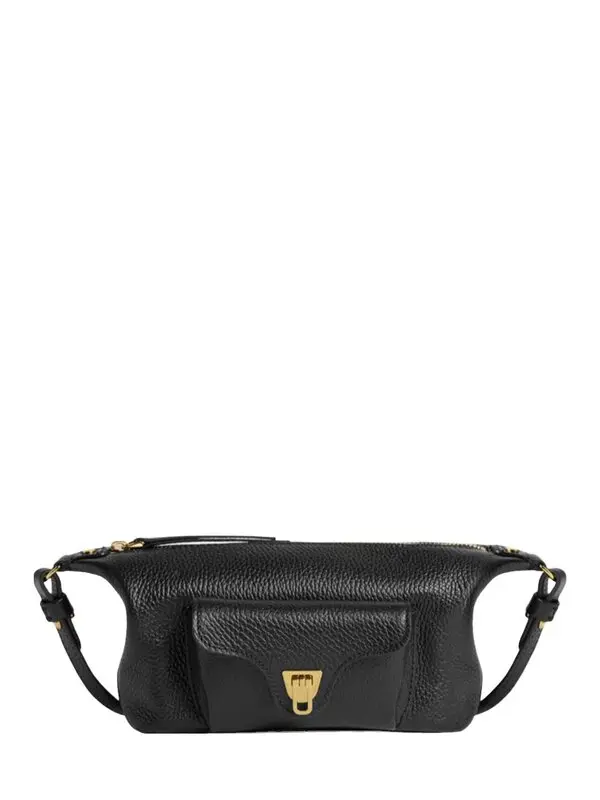 COCCINELLE Mini Beat Leather Shoulder Bag - Black