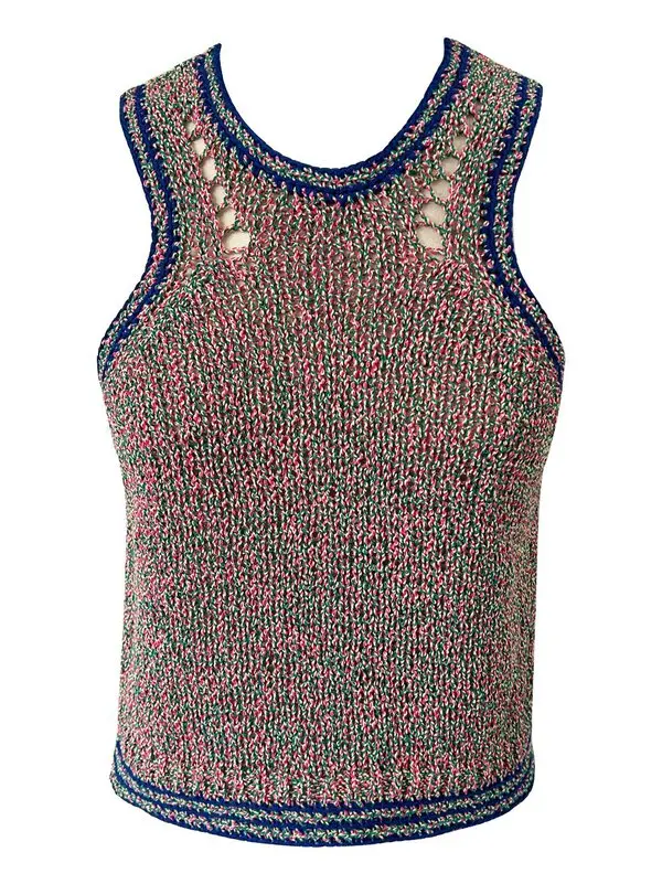 ESSIEN & EMRE Esme Knitted Tank Top - Blue