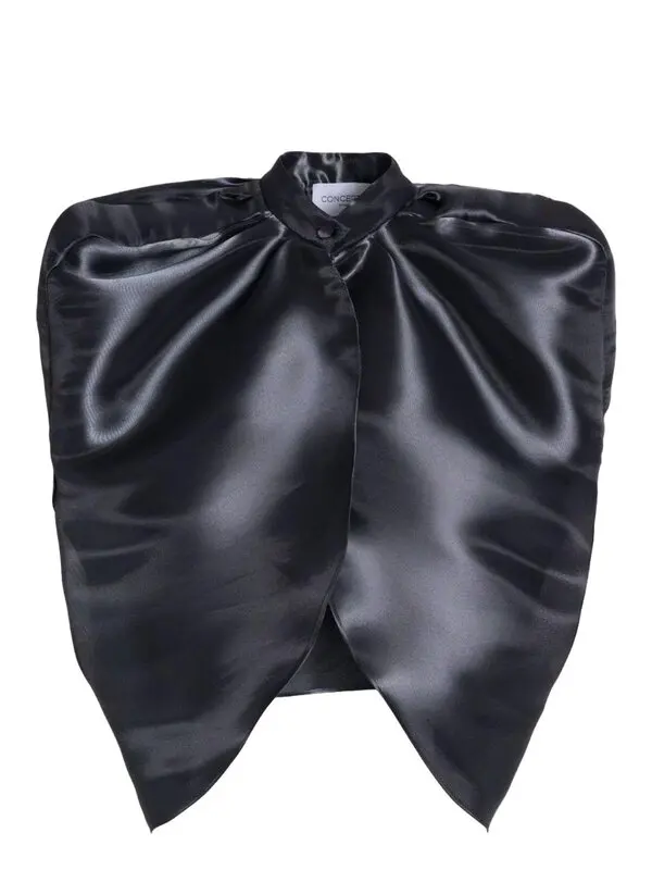 CONCEPTO Organza Cape - Black