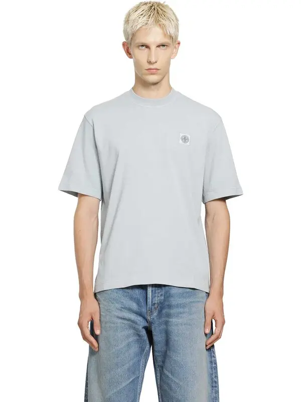 Stone Island 2100030 Combed Organic Cotton Jersey - Grey