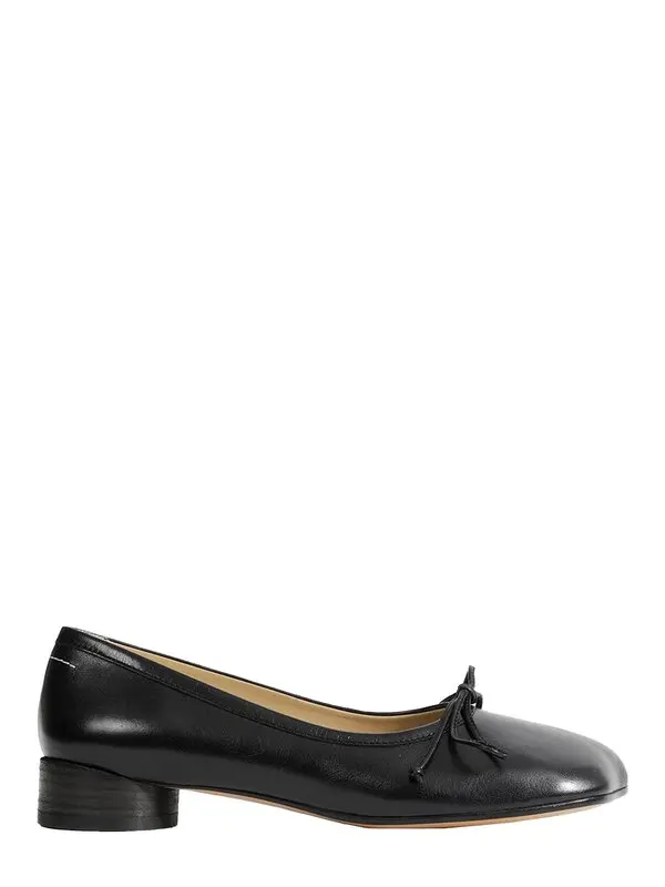 MAISON MARGIELA Leather Anatomic Ballet Flats - Black