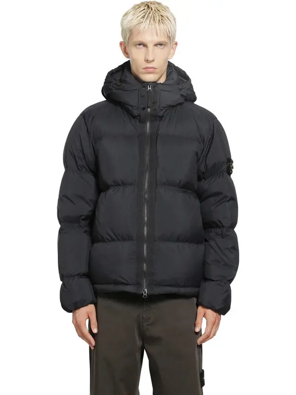 Stone Island Matt Ripstop Cordura Down Jacket - Black
