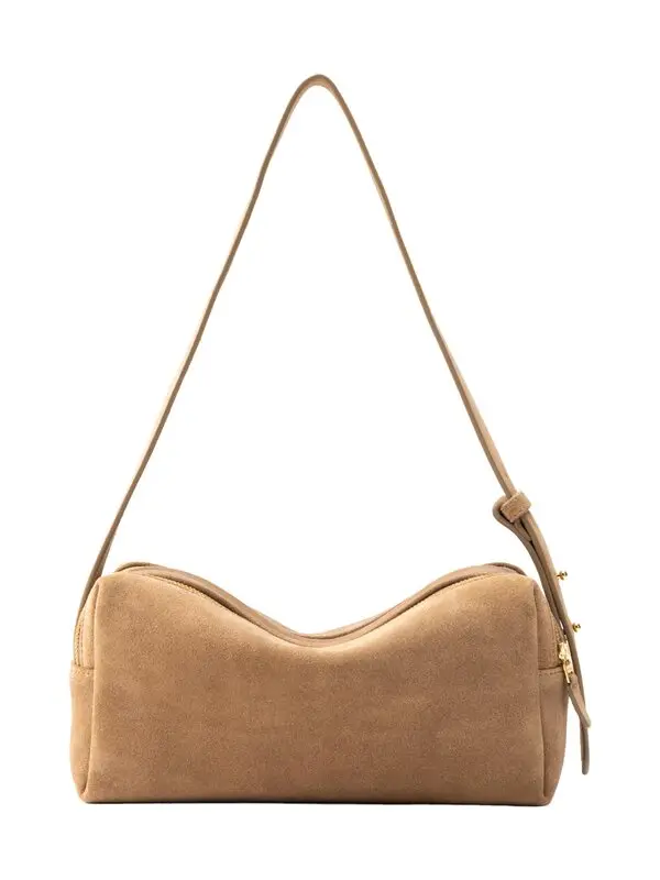 ELLEME Trousse Suede Bag - Tan