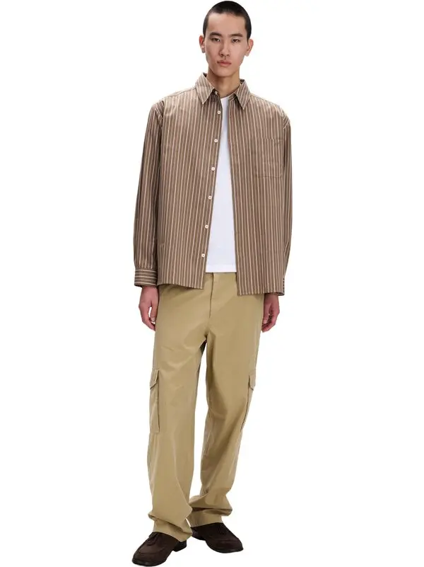 A.p.c. Malo Logo Shirt - Brown