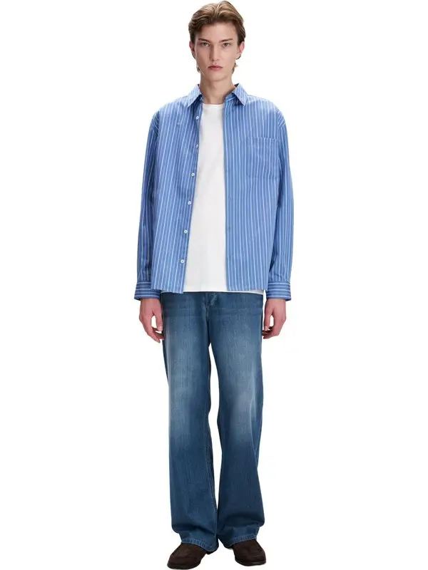 A.p.c. Malo Logo Shirt Iac - Blue