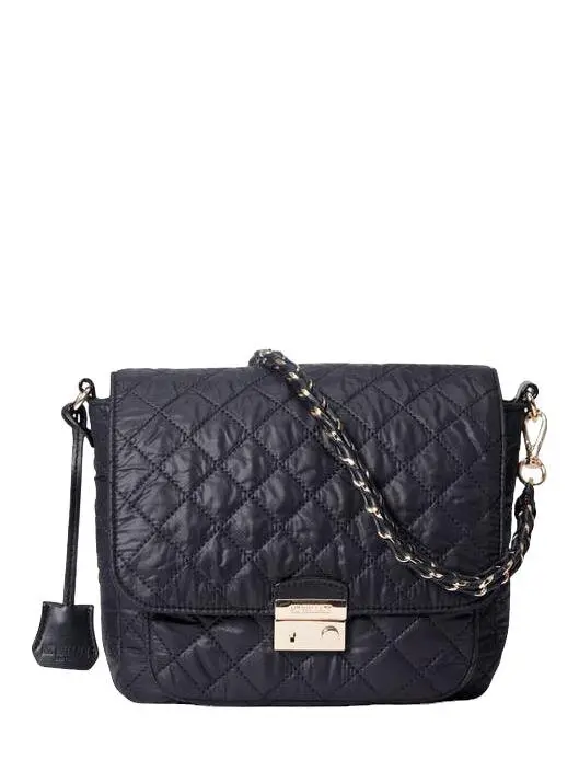 Mz Wallace Medium Crosby Lock Crossbody - Black