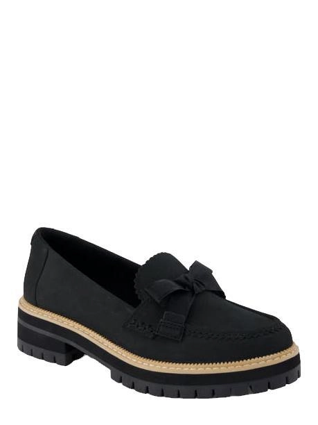 Toms Cara Bow Platform Loafer - Black