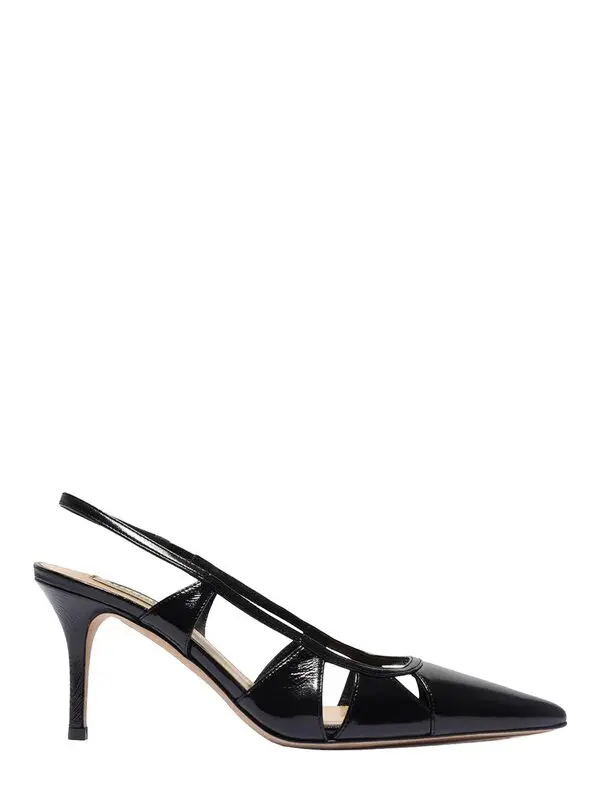 ARTEANA Savona 75 Slingback Pump In Patent Leather - Black
