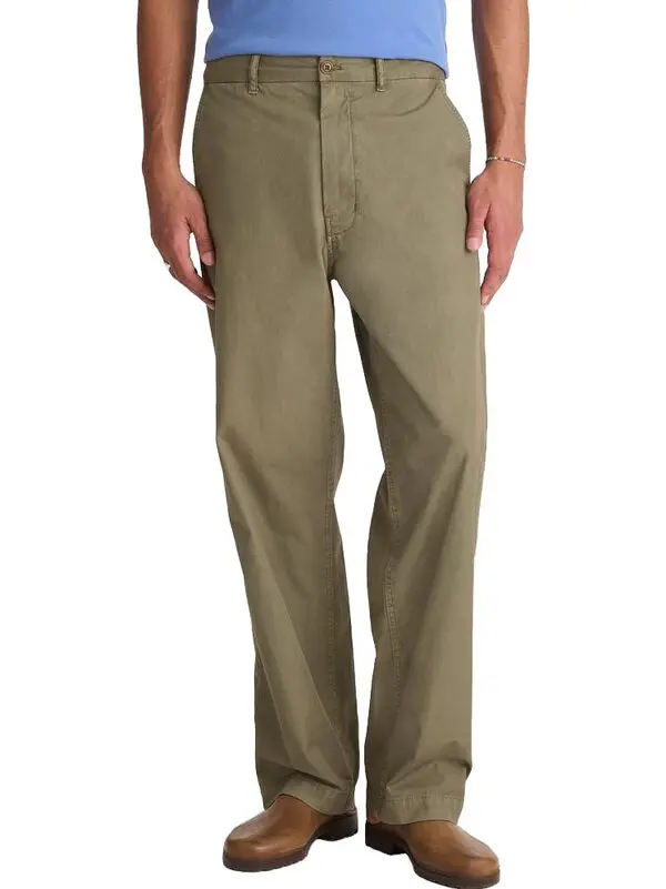 Madewell Cotton Poplin Utility Pants - Olive
