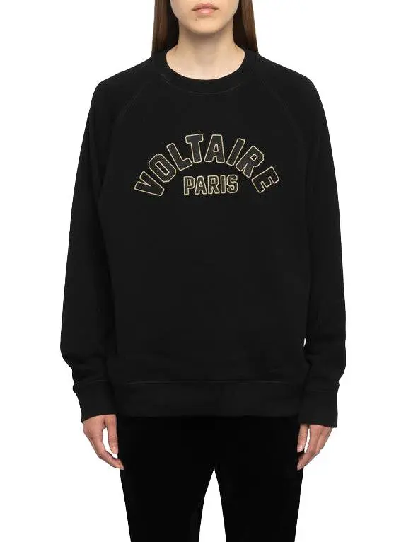 Zadig&Voltaire Sunca Graphic Sweatshirt - Black