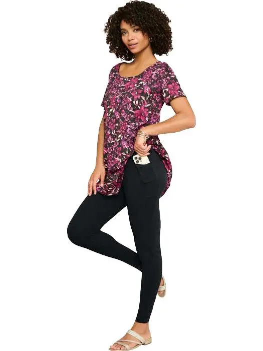 ROAMAN'S Side Pocket Essential Legging - Black
