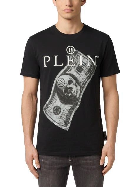 Philipp Plein Jersey T-shirt Dollar - Black