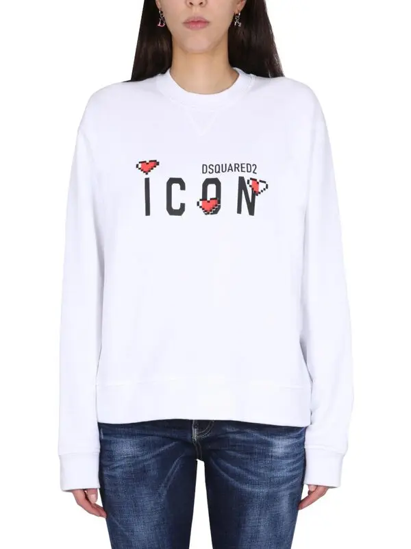 Dsquared2 Icon Lover Sweatshirt - White