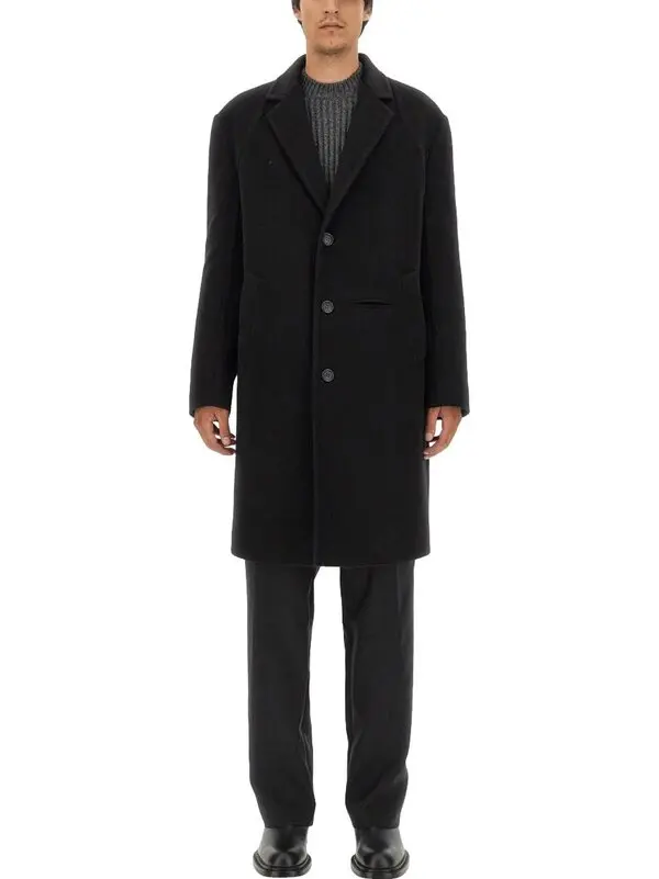 Alexander McQueen Single-breasted Wool And Cashmere Coat - Black