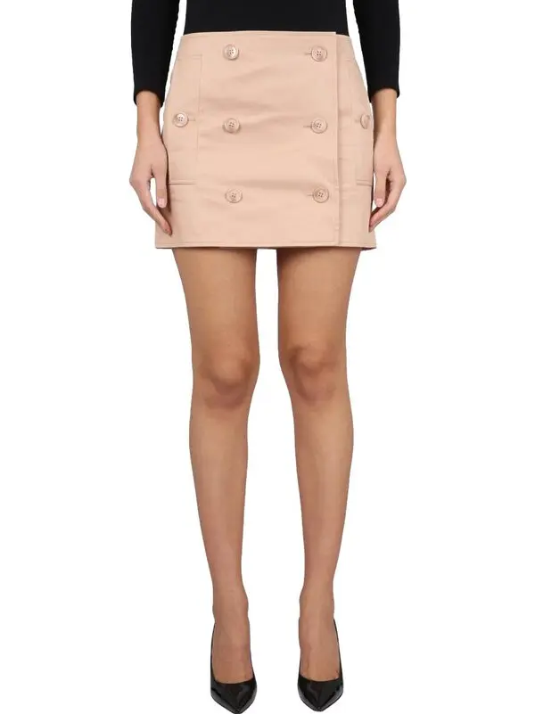 Burberry Mini Trench Skirt - Cream