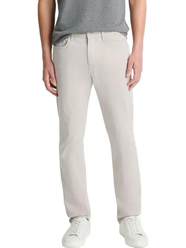 Vince Dylan Slim Fit Peached Stretch Cotton Pants - Silvermoon