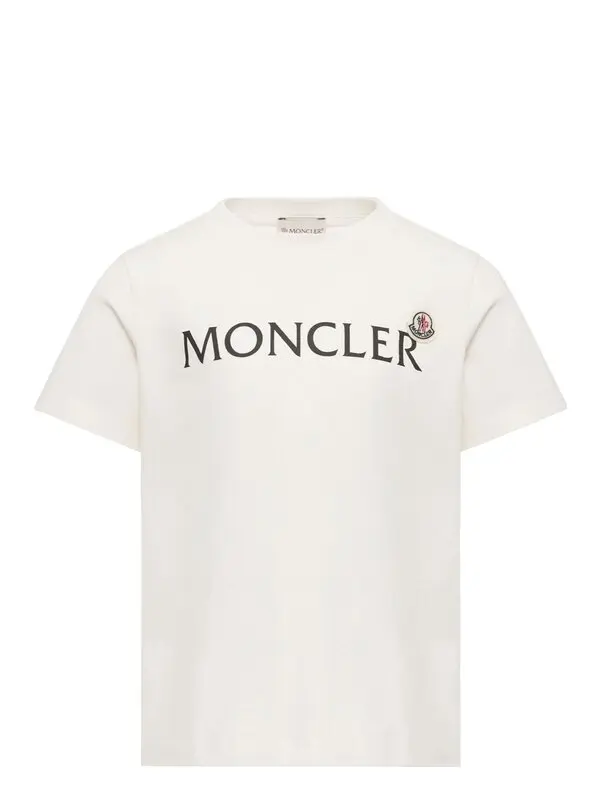 Moncler Logo Cotton T-shirt - White