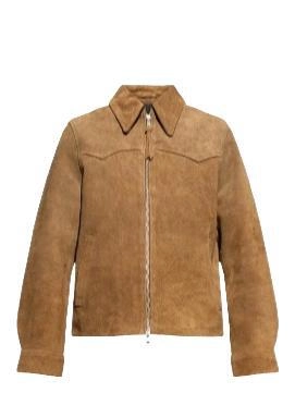 ALLSAINTS Dellcot Suede Zip-up Jacket - Brown