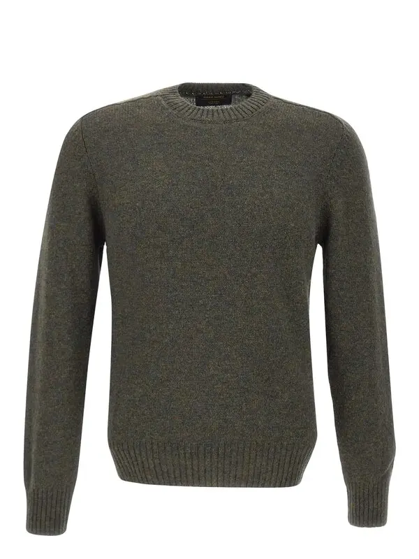 GRAN SASSO Long Sleeve Crewneck Jumper - Black