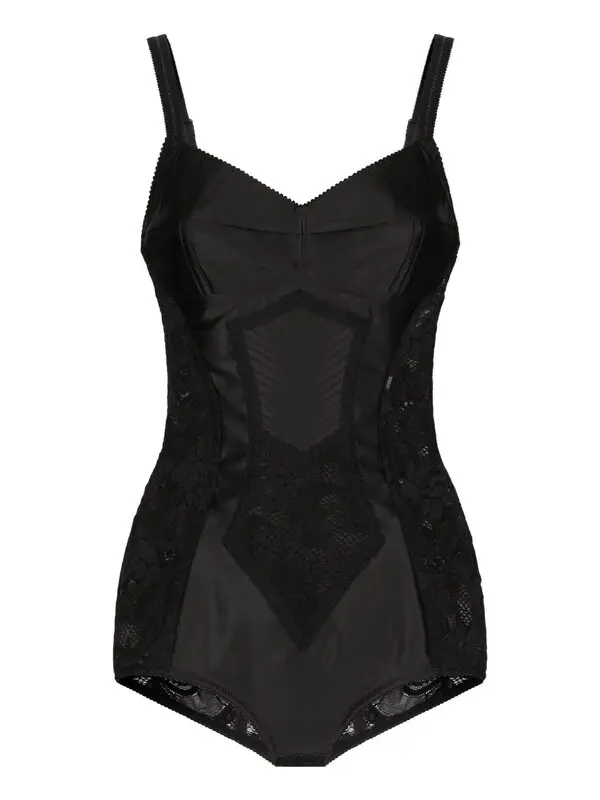 Dolce & Gabbana Panelled Bodysuit - Black