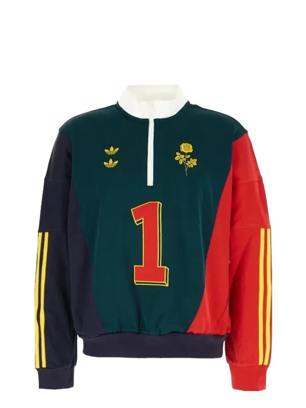 ADIDAS X WILLY CHAVARRIA Colorblocked Long Sleeve Sweatshirt - No