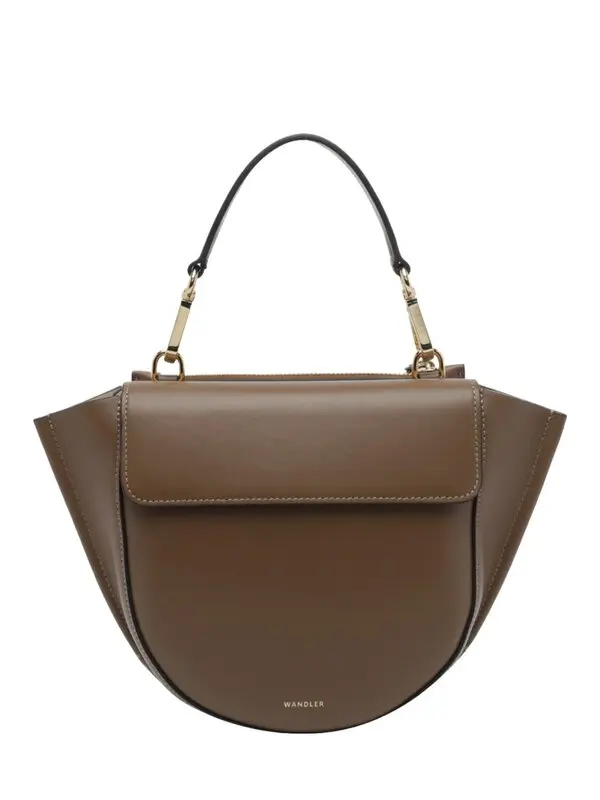 WANDLER Clamshell Handbag - Brown