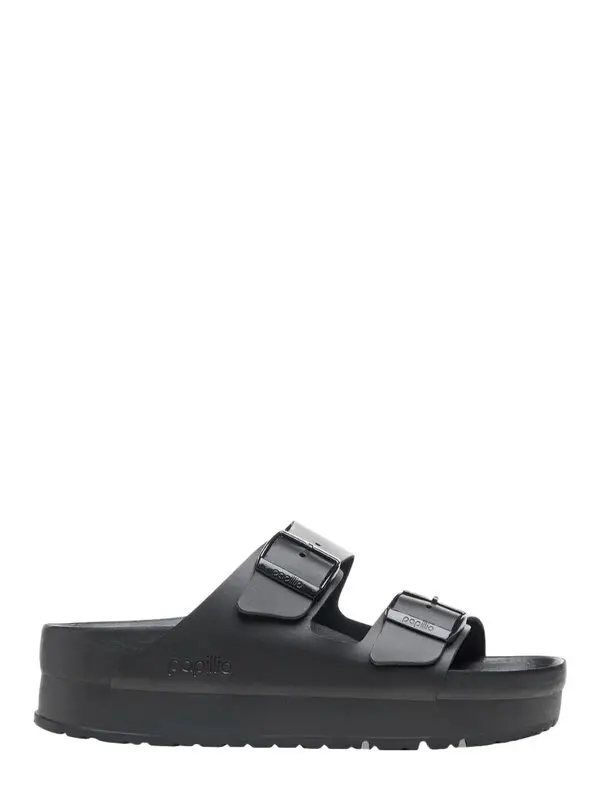 BIRKENSTOCK Arizona Pap Double Strap Platform Slip-on Sandals - Black