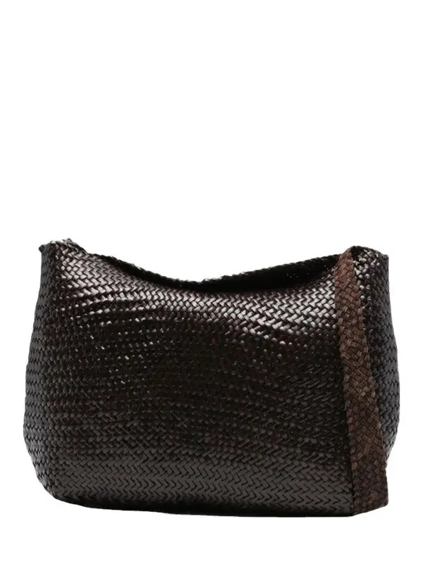Dragon Diffusion Woven Design Shoulder Bag - Black