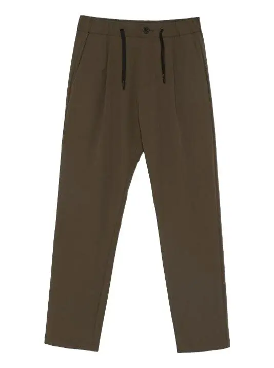 Herno Pleated Drawstring Trousers - Brown