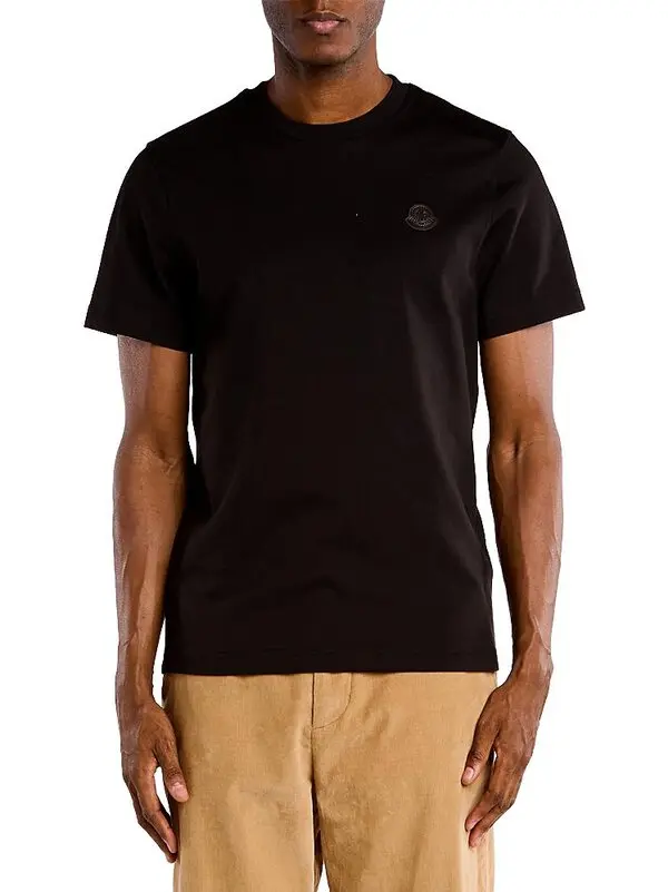 Moncler Logo Patch Crewneck T-shirt - Black