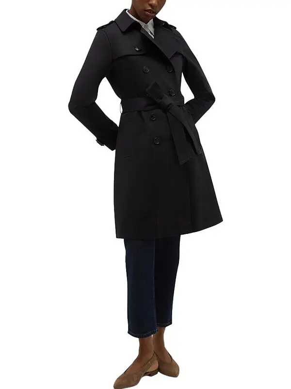 HOBBS LONDON Petites Skylar Trench Coat - Navy
