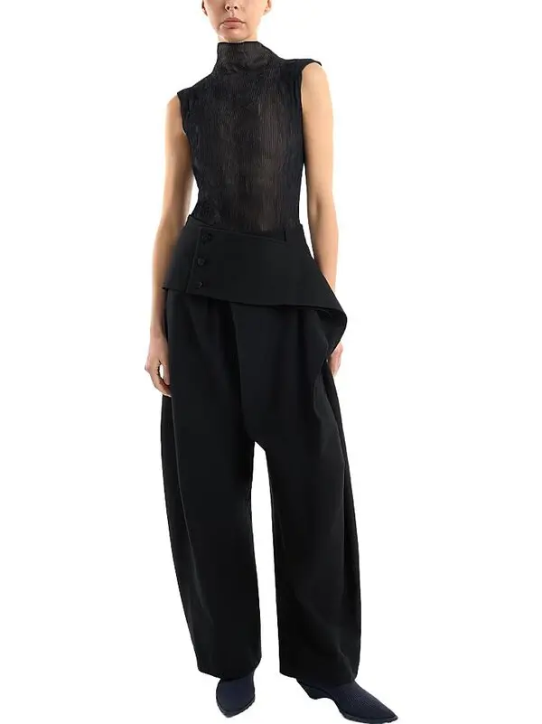Issey Miyake Grainy Pants - Black
