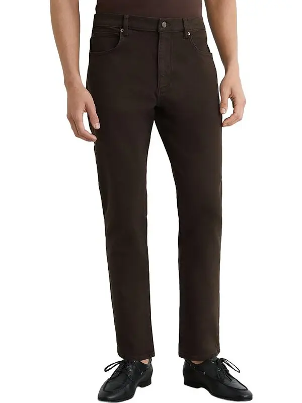 REISS Bishopsgate Straight Fit Jeans - Brown