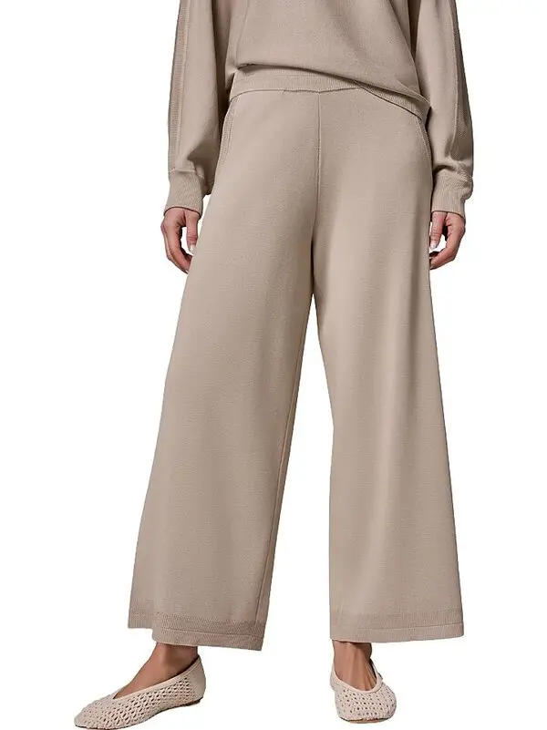 Donna Karan New York Milano Stitch Wide Leg Pants - Sandstone