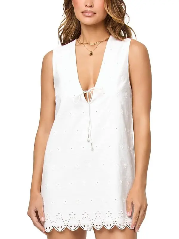 L*Space Embroidered Mini Dress - Cream