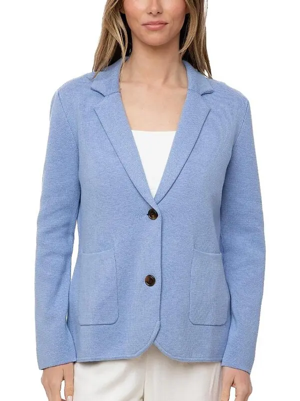 THE BURGESS COLLECTION Milly Knit Blazer - Blueberry