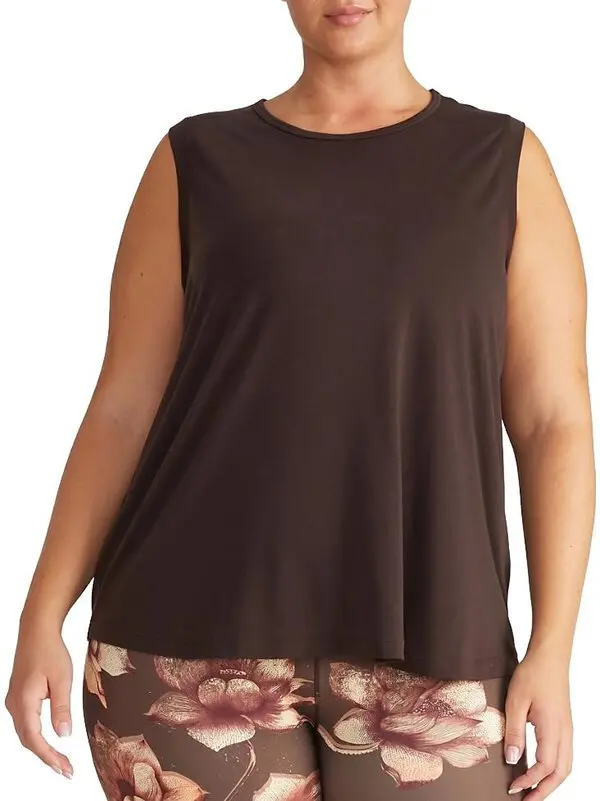 Universal Standard Mia Movement Tank Top - Deep Brown