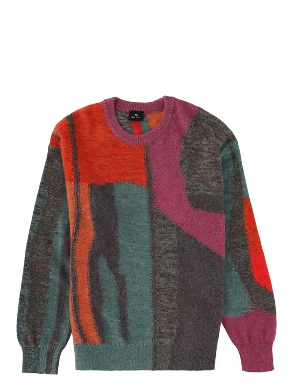 Paul Smith Maglia Con Motivo Floreale Glitch - Multicolour