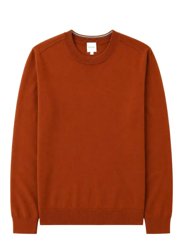 Paul Smith Maglia In Lana Merino - Orange