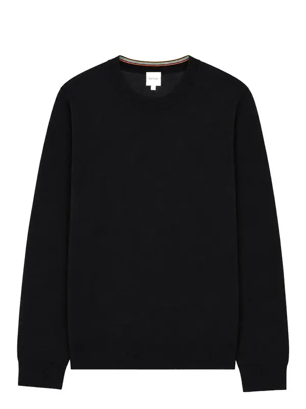 Paul Smith Maglia In Lana Merino - Black