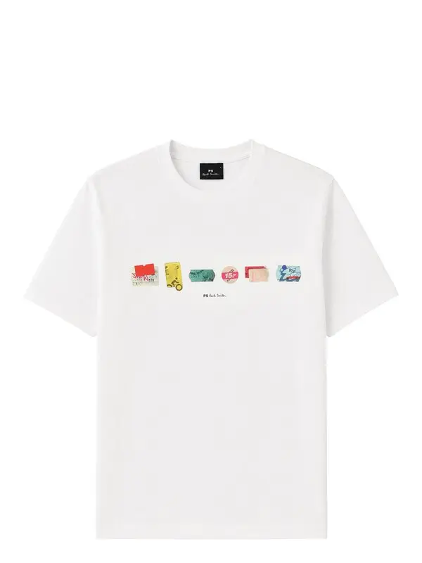 Paul Smith T-shirt Con Stampa - White