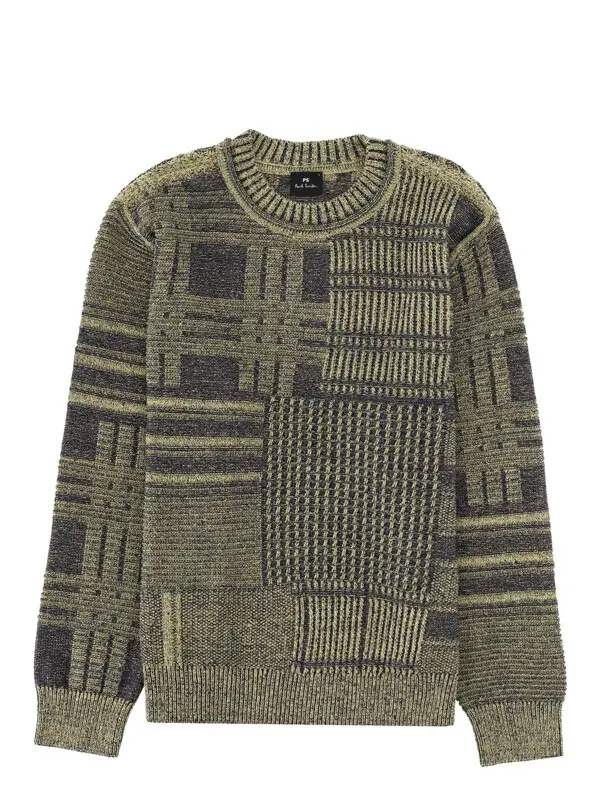 Paul Smith Maglia "patchwork" In Cotone - Multicolour