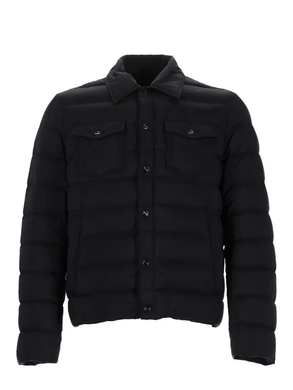 Herno Padded Jacket With Buttons - Black