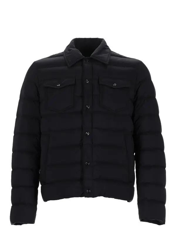 Herno Padded Jacket With Buttons - Black