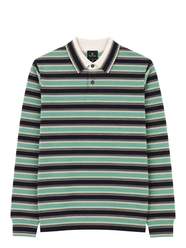 Paul Smith Maglia Polo In Lana Merino - Multicolour