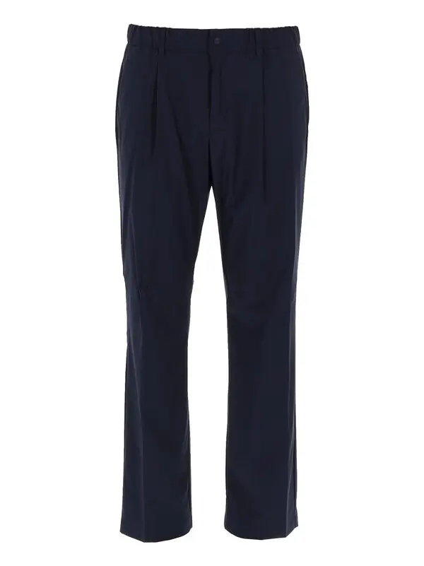 Herno Tailored Wool Blend Trousers - Blue
