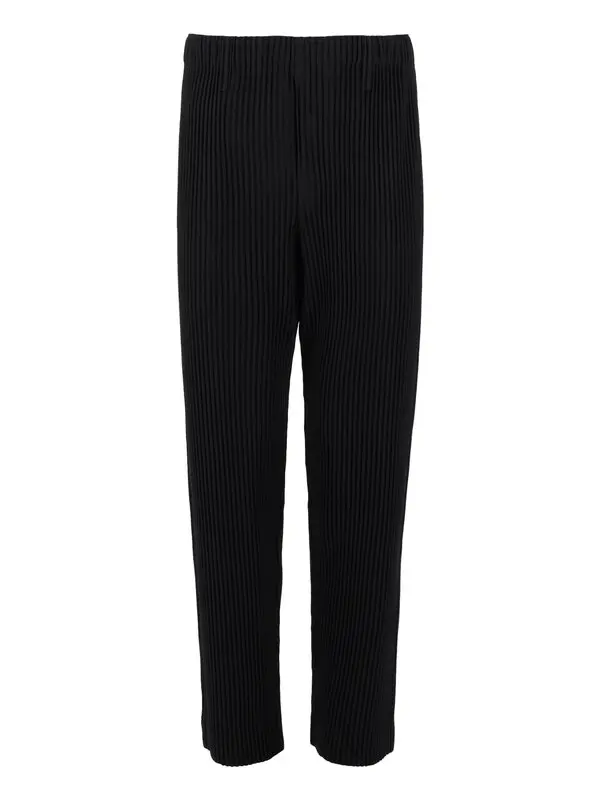 Issey Miyake Homme Plissé Pleated Trousers - Black