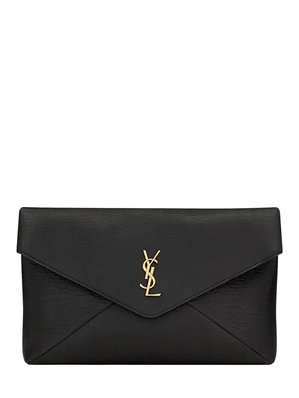 Saint Laurent Cassandre Large Pochette - Black
